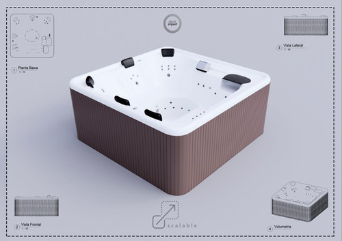 Spa 5 Seater Scalable Revit High Quality | RevitImport