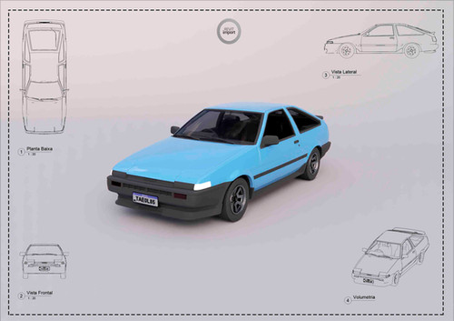 L Toyota AE85 Revit High Quality | RevitImport