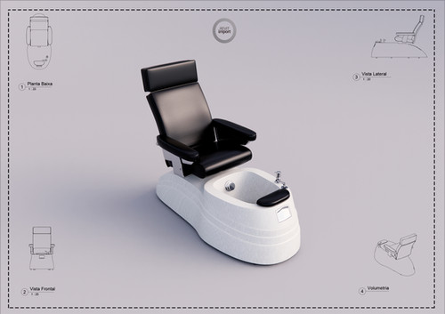 M Salonfoot Wash Basin SB 12 Revit | RevitImport