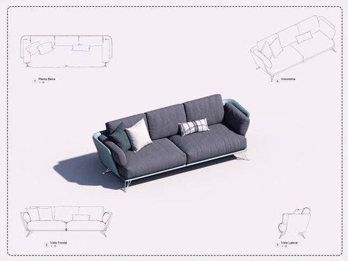 Sofa Revit 18 High Quality | RevitImport