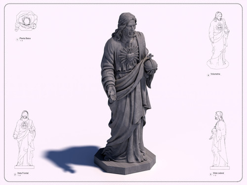 Jesus Christ Sculpture High Quality | RevitImport
