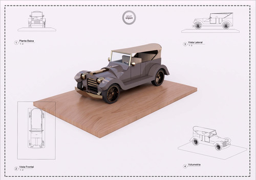 R Decoration Antique Car 1 Revit | RevitImport