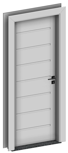 F Parametric Door PTG 010 Revit Block | RevitImport