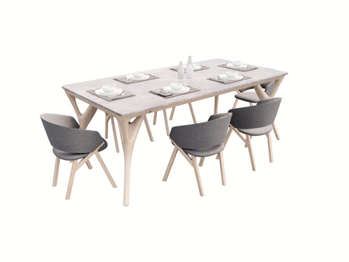 Dinning Reynaldo Dinner Table Decorated Revit 2023 | RevitImport