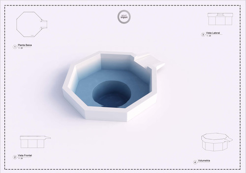 R SPA Ilha Diamont (2,6 x 2,13 x 1 m) Revit High Quality | RevitImport