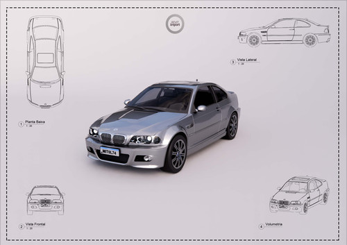 L BMW M3 E46 Revit High Quality | RevitImport