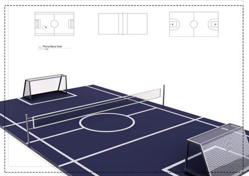 Parametric Multisport Court High Quality | RevitImport