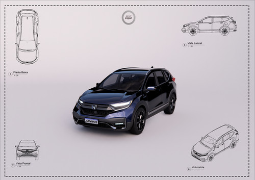 L Honda CRV 2022 Revit High Quality | RevitImport