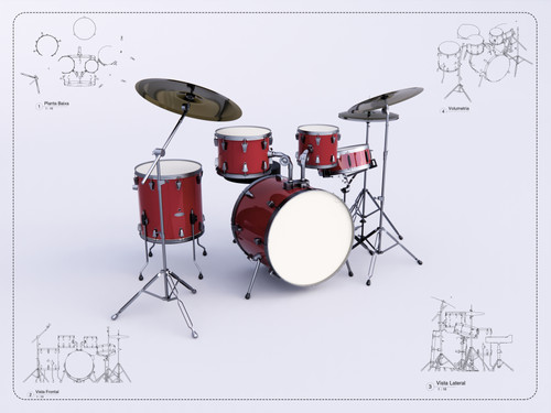 Drums Revit High Quality | RevitImport