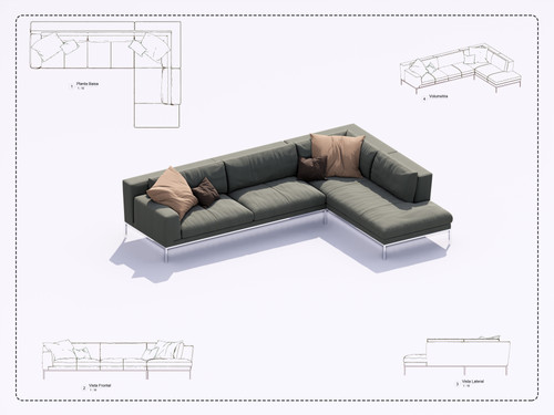Sofa Revit 14 High Quality | RevitImport