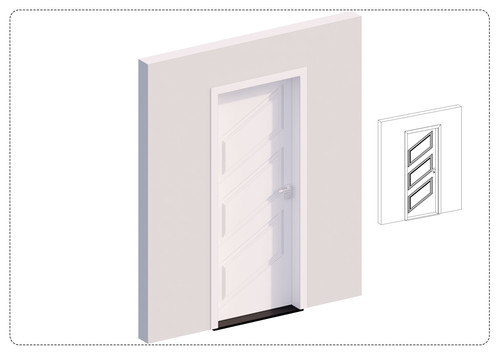 F Parametric Wooden Door Revit | RevitImport