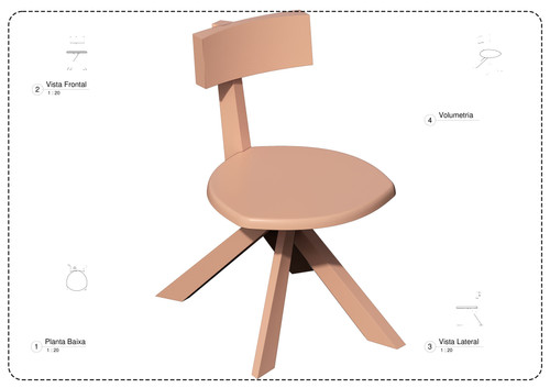 V Chair 23 Revit High Quality | RevitImport