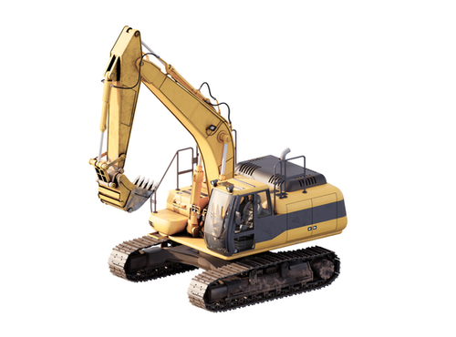 S Heavy Machines Excavator Block Revit Family | RevitImport