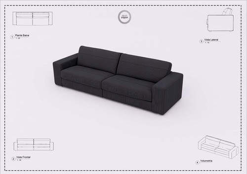 R Kit 2 Sofas Octavio Revit | RevitImport