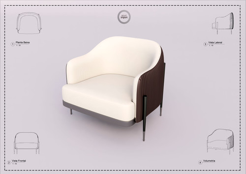 Armchair 114 Revit High Quality | RevitImport