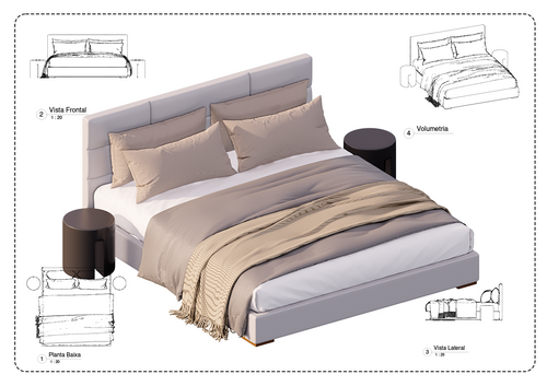 V BED 03 High Quality | RevitImport