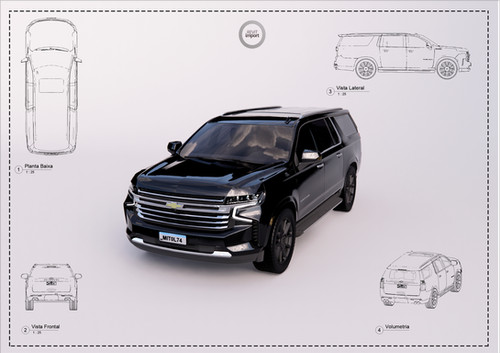 L Chevrolet Suburban 2021 Revit High Quality | RevitImport