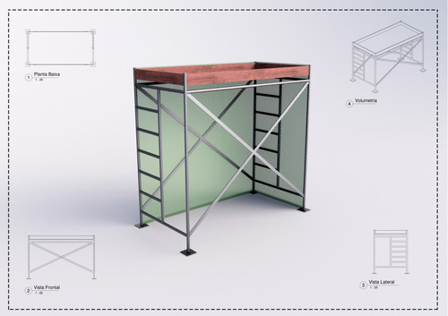 Parametric V Scaffolding 2 Revit High Quality | RevitImport