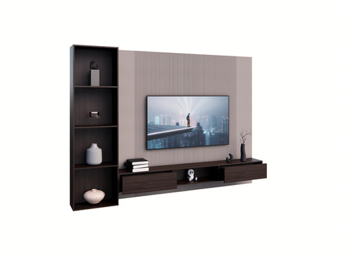 K Parametric Rack TV Panel 12 Entertaiment Blocks Revit Family ...