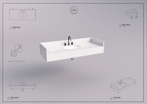 Parametric F Kitchen Tub 18 With Tap Revit | RevitImport