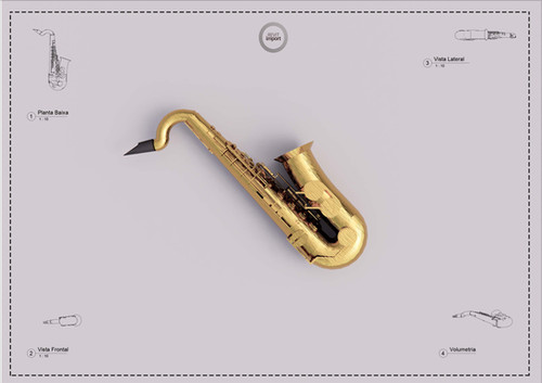 R Saxophone 4 Revit High Quality | RevitImport