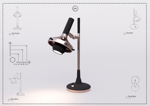 Table Light 3 Scalable High Quality | RevitImport