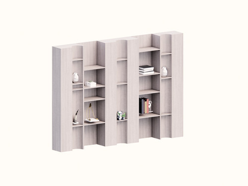 K Parametric Showcase for Books Bookcase Decorated 002 Revit Block ...