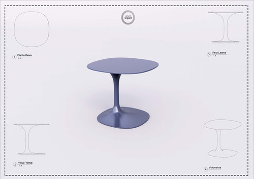 M Corner table MC_30 High Quality | RevitImport