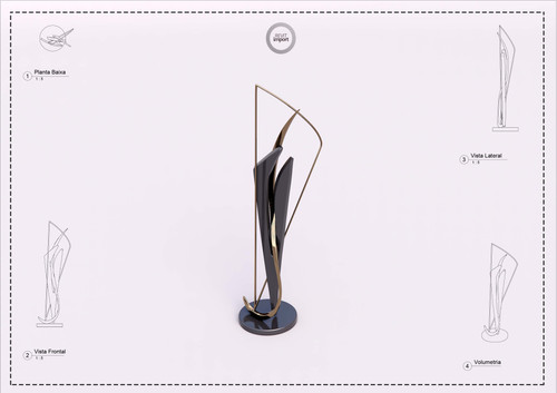 M Sculpture Decoration ED 1014 Scalable Revit | RevitImport