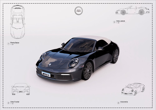 L Porsche 911 Carrera S Revit High Quality | RevitImport