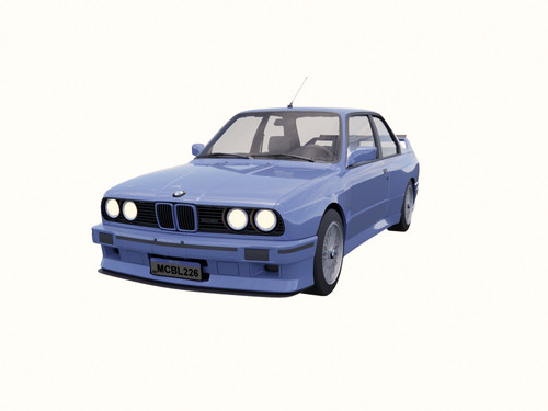 BMW M3 E30 Car Block Revit Family | RevitImport