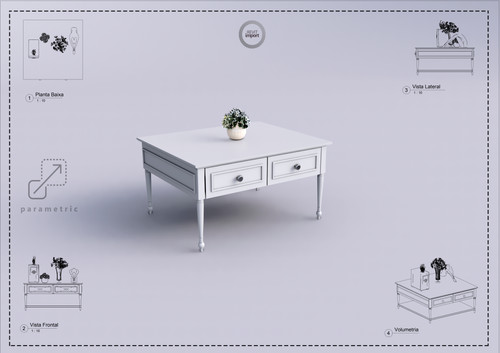 Parametric G Center Table Revit High Quality | RevitImport