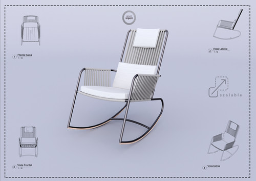Armchair Revit 71 Scalable High Quality | RevitImport