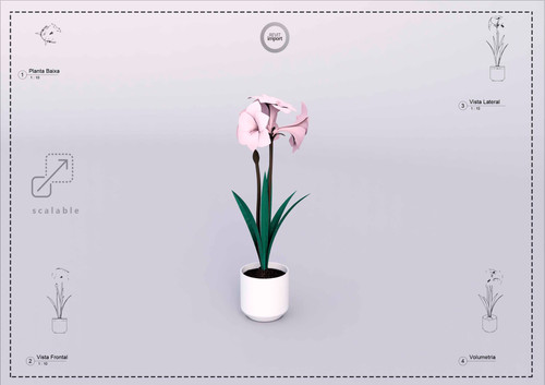 M Plant 62 Vase Revit Scalable | RevitImport