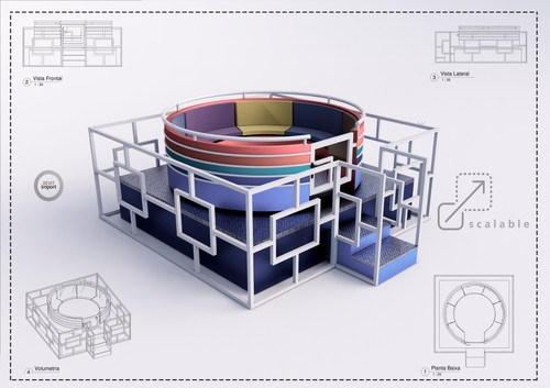 Amusement Park toy Samba Scalable Revit | RevitImport
