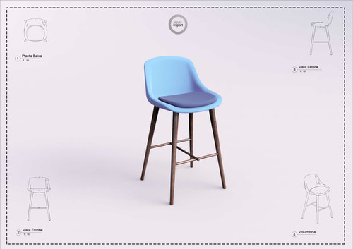 M Stool 1 Revit High Quality | RevitImport