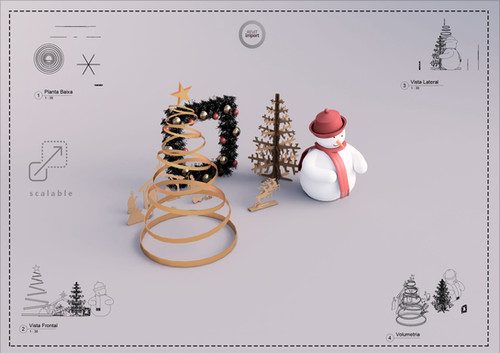 M Christmas Decoration Natal Revit High Quality | RevitImport