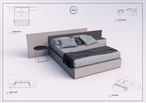 Bed 114 Revit High Quality | RevitImport