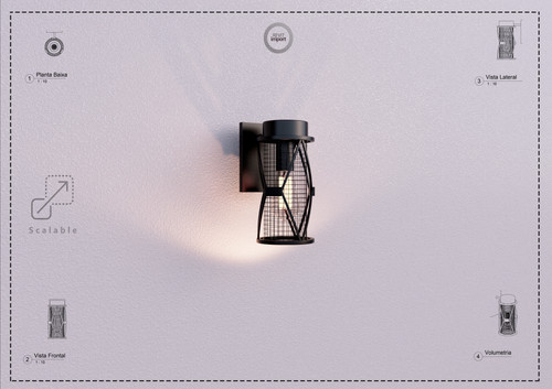 Modern Wall Sconce Scalable Revit High Quality | RevitImport