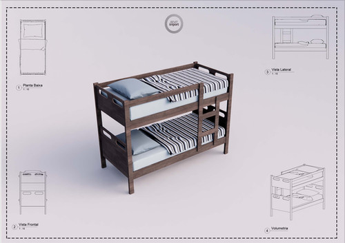 R Bunkbed Revit Revit High Quality | RevitImport