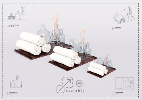 M Bathroom 6 Decoration Revit High Quality | RevitImport