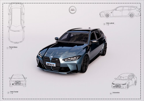 L BMW M3 Touring Revit High Quality | RevitImport