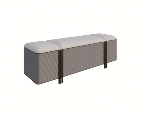Bench Bank 5 Family Revit Block | RevitImport