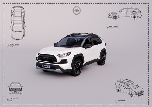 L Toyota RAV4 Revit High Quality | RevitImport