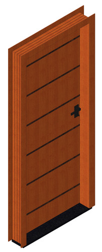 Parametric F Door 02 High Quality | RevitImport