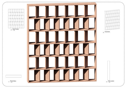 Parametric Bookshelf 3 Revit High Quality | RevitImport