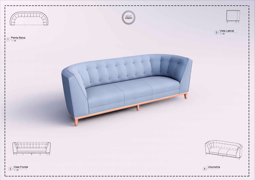 Sofa 112 Revit High Quality | RevitImport