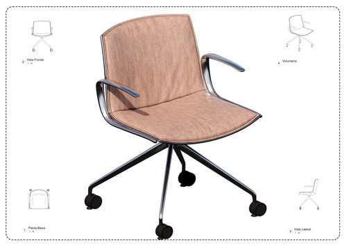 V ArmChair 40 Revit | RevitImport