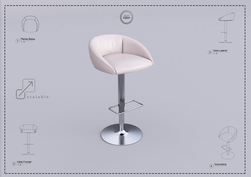 Stool 13 Scalable Revit High Quality | RevitImport