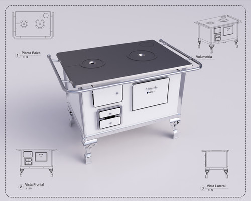 Wood Burning Stove High Quality | RevitImport